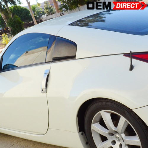 Fits 03-08 Nissan 350Z 2Pcs Side Window Louvers Scoop Covers Rain Sun ...