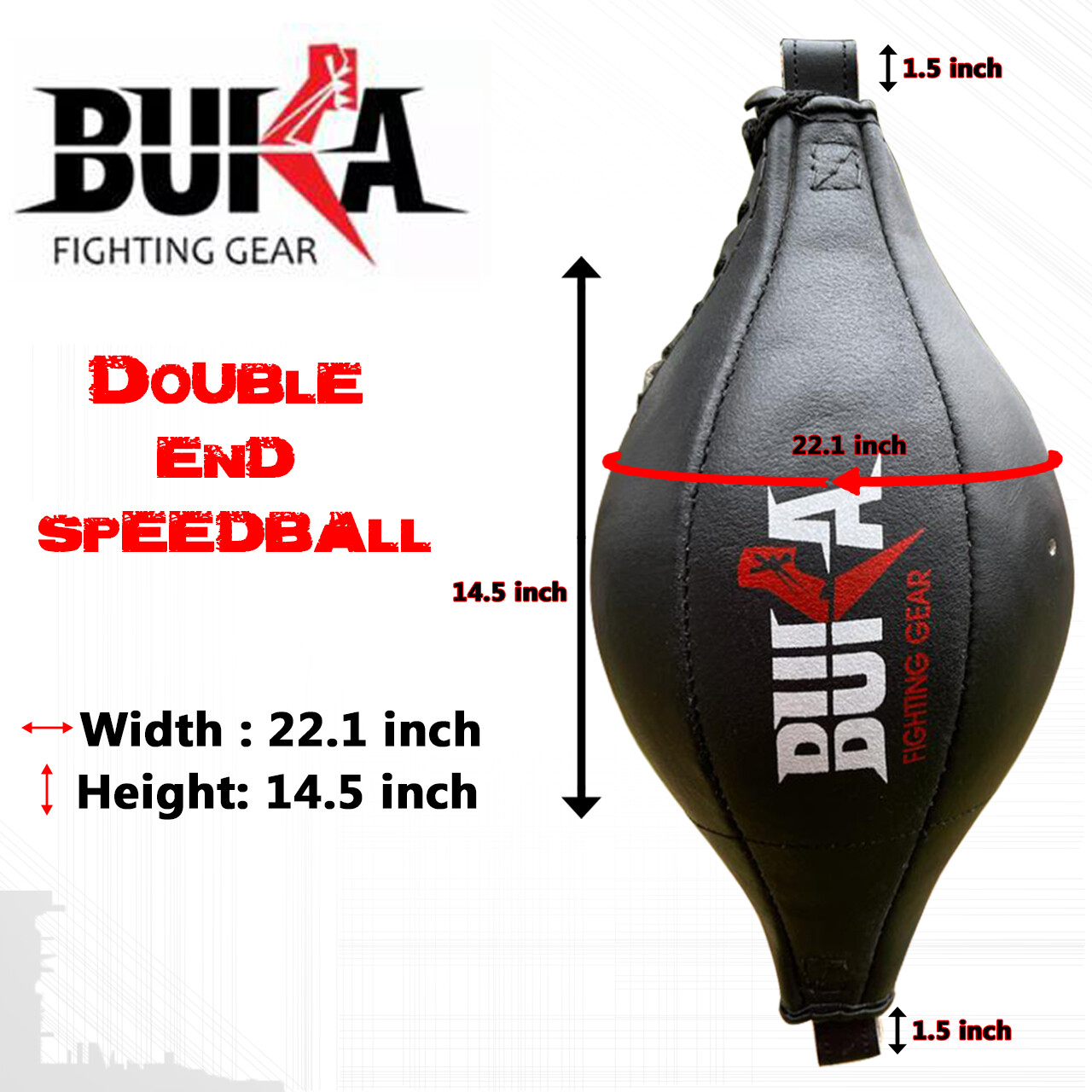 BUKA™ Double End Speed Ball Boxing Dodge Bag MMA Punching Floor to ...