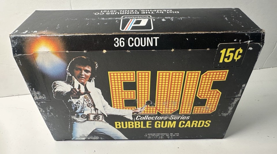 Vintage 1978 Elvis Presley Donruss Bubble Gum Cards Display Box A | eBay