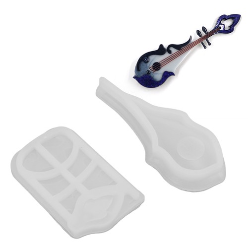 2Pcs Silicone Mold Unique Pipa Shape Design Elastic Mould Handicraft ...