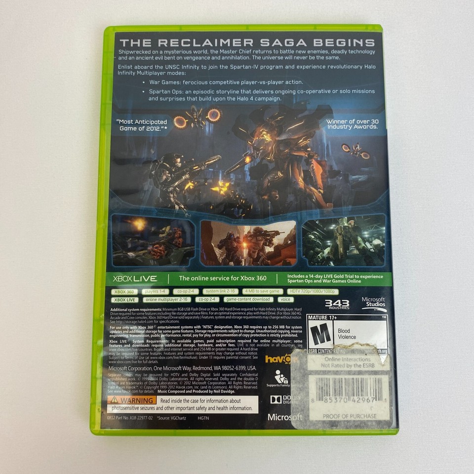 Halo 4 (XBox 360) 2 Disc Set In Original Case - Very Nice! | eBay