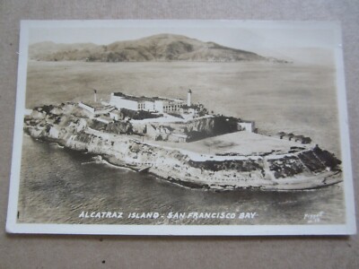 Old Vintage 1930's ALCATRAZ ISLAND - San Francisco CA. RPPC Real Photo ...