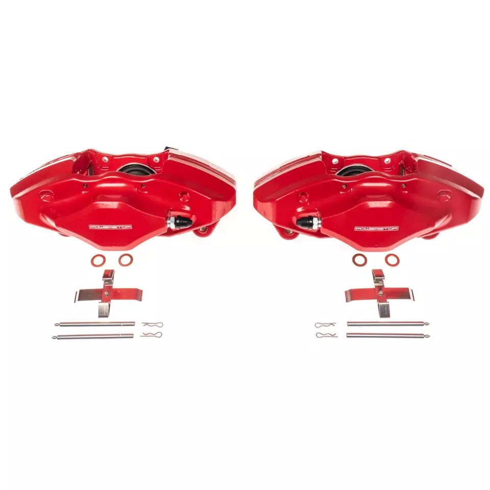 PowerStop Rear Red Fixed Brake Calipers fit 2008-2017 Subaru Impreza ...