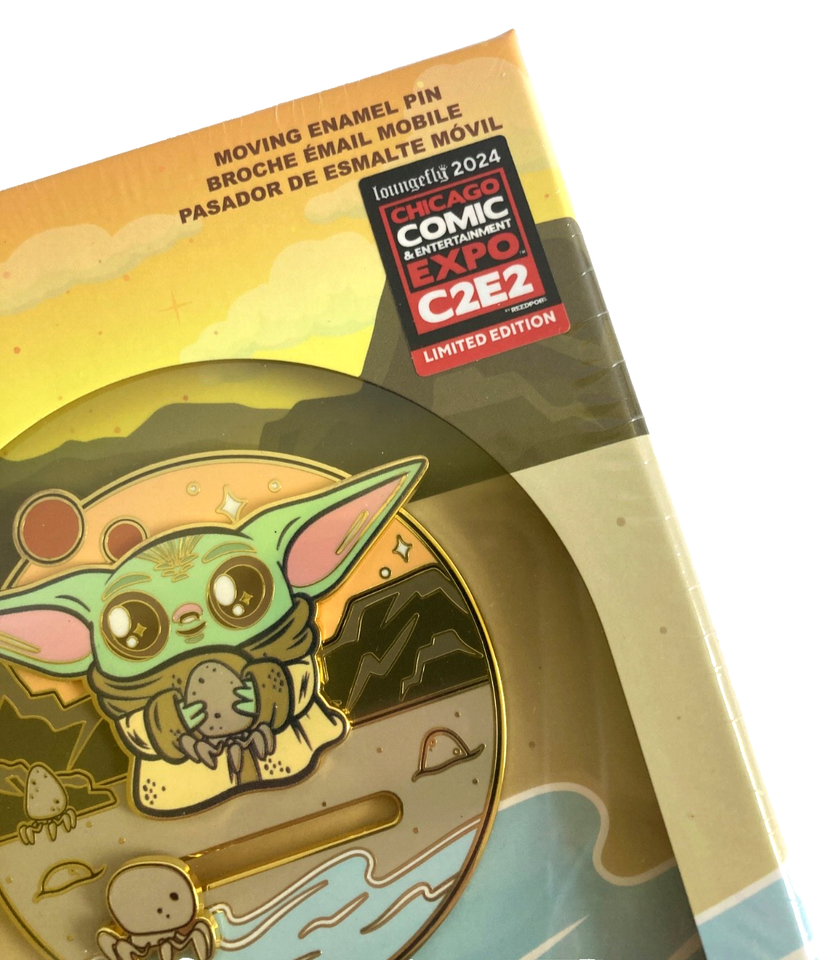 2024 Loungefly C2E2 Disney STAR WARS the MANDALORIAN Moving Enamel Pin ...