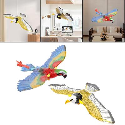 Electric Hanging Flying Bird Toy 2 AA Batteries Required Jump Exercise ...