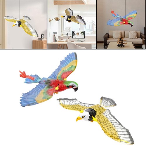 Electric Hanging Flying Bird Toy 2 AA Batteries Required Jump Exercise ...