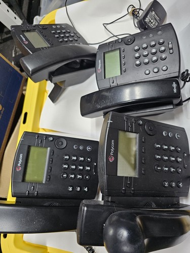 (4) Polycom VVX 300 IP Phone VVX300 POE Tested And Working | eBay