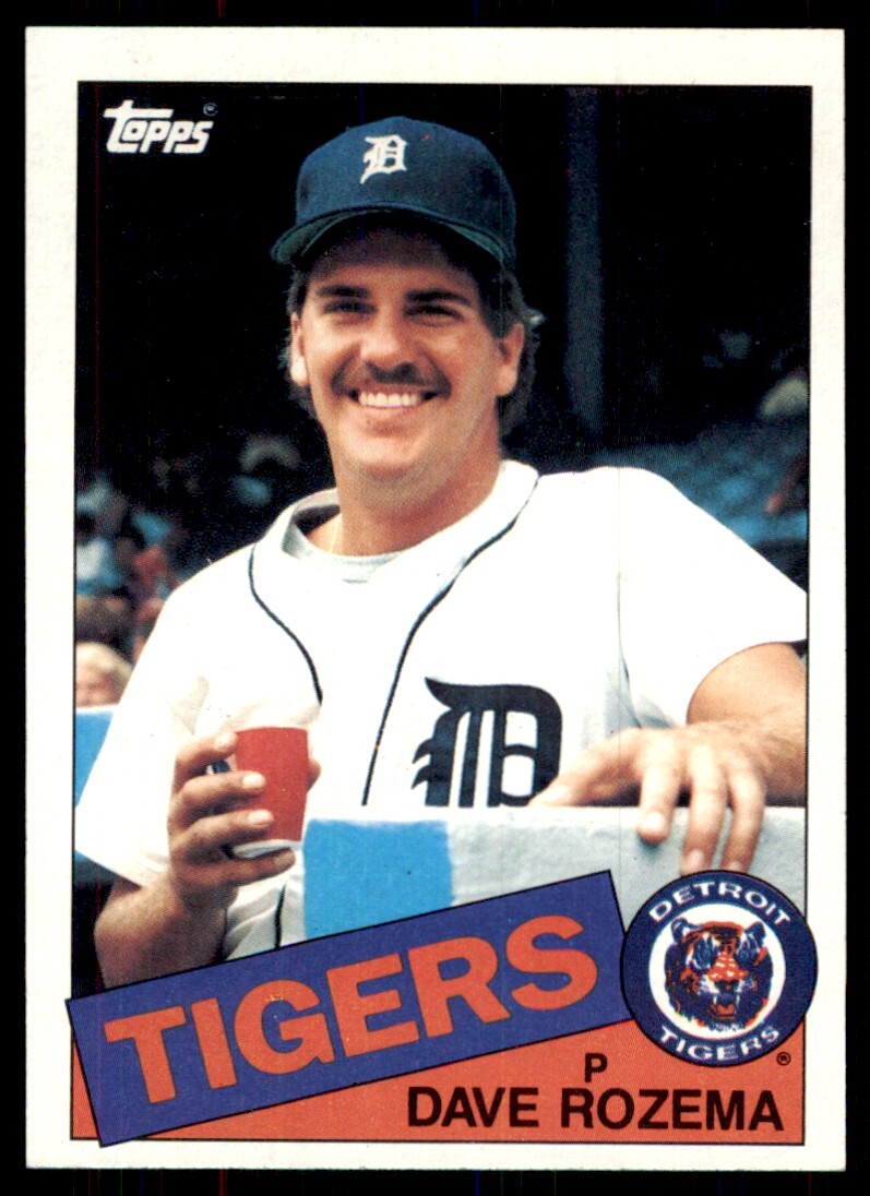 1985 Topps Dave Rozema . Detroit Tigers #47 | eBay