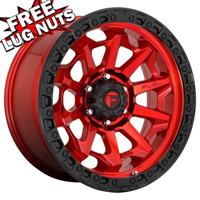20 inch 20x9 Fuel D695 COVERT CANDY RED wheels rims 6x135 +20 | eBay