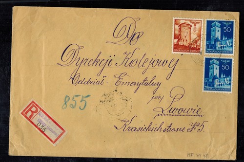 1941 Brody Poland Germany GG Censored cover to Lemberg | eBay