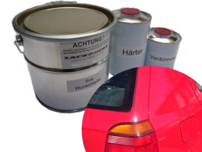 1,75 Litre Set 2K Peinture Convenablement pour Audi VW LY3D Rouge ...