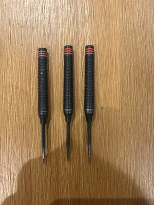 Ted Hankey Winmau 24g Onyx 90% Tungsten Darts Set Steel Tip | eBay