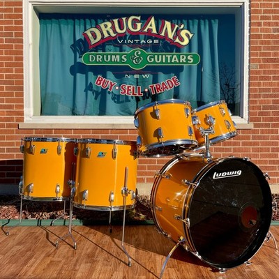 Rare 1970s Ludwig Drum Set Yellow Cortex 24/13/14/16/18 | eBay.de