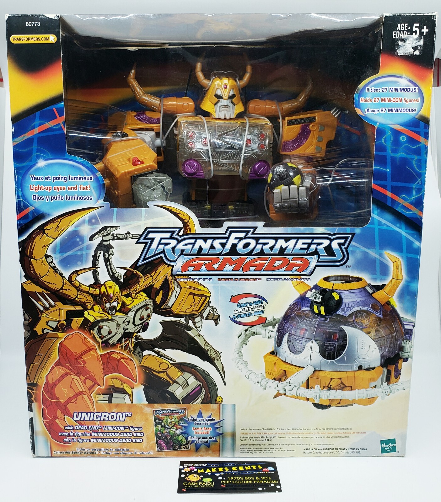 Hasbro Unicron W/ Dead End Mini Con Transformers Armada Action Figure ...