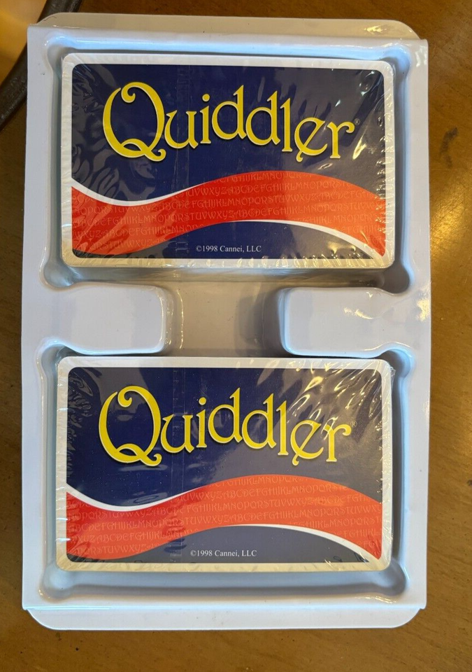 SET Enterprises 1998 QUIDDLER Card Game "The Short Word Game" UNUSED ...