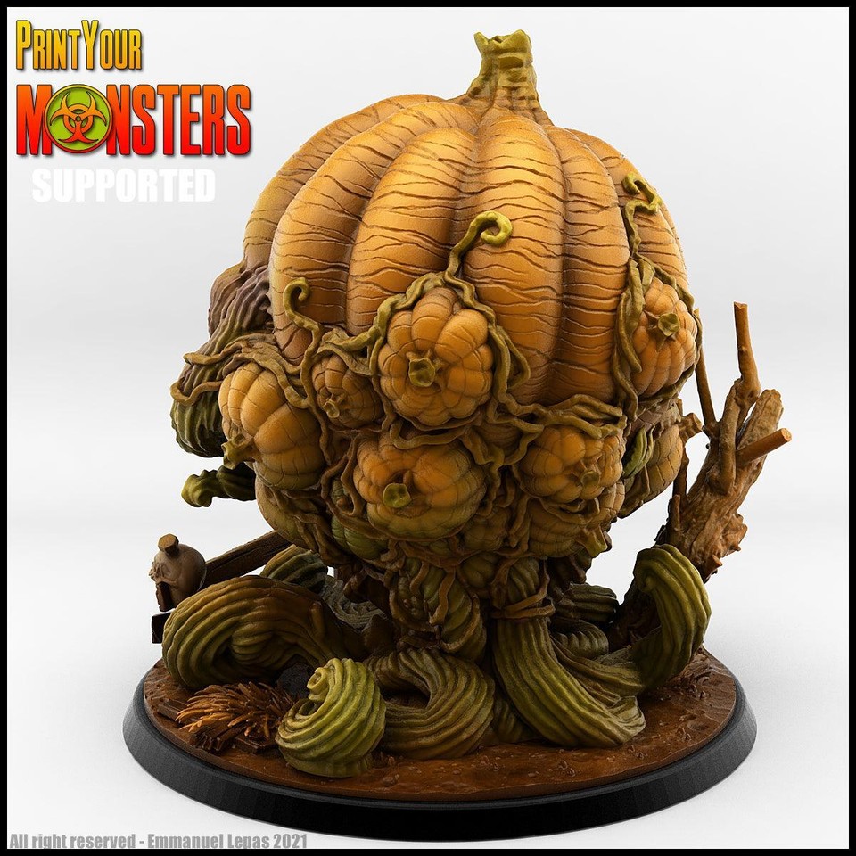 3D Printed Print Your Monsters Giant Pumpkin Pumpkins Attack Pack 28mm - 32mm | eBay