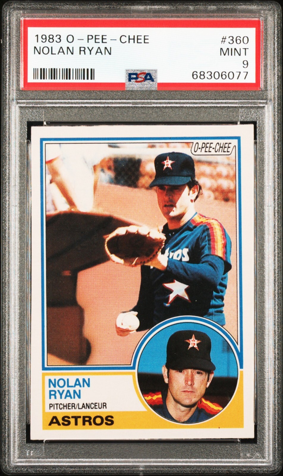 1983 O-Pee-Chee #360 OPC Nolan Ryan PSA 9 Mint | eBay