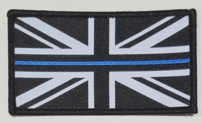 Union Jack badge thin blue line UK Police patches | eBay UK