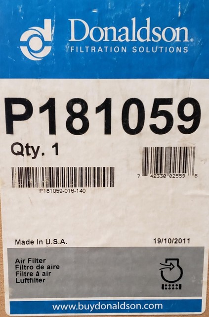 Donaldson Air Filter Primary Finned P181059 for sale online | eBay