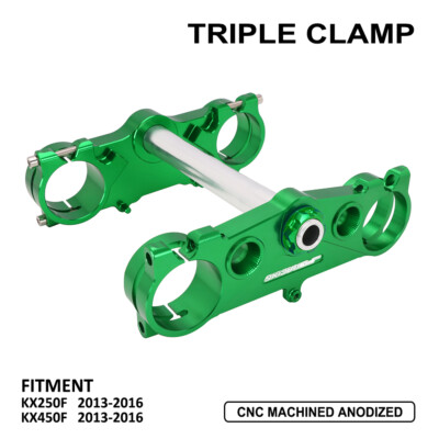 2013-2016 KX250F KX450F Upper Lower Triple Tree Clamps Steering Stem ...