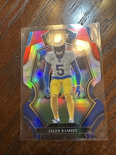 2022 Panini Select Red White Blue Die Cut Jalen Ramsey #160 LA Rams | eBay