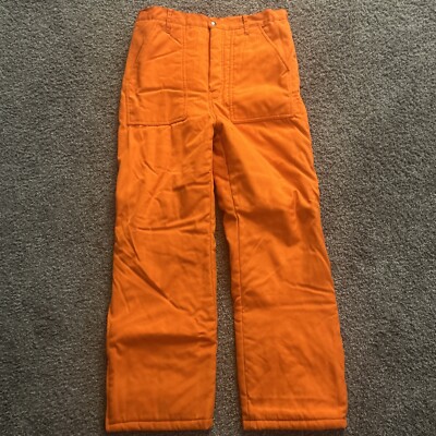Safety Zone Orange Insulated Pants Size M | eBay