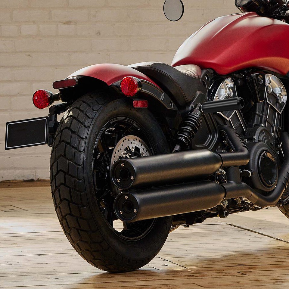 For Indian Scout Bobber 2017-2024 Shock Sliders Rear Black Guard Bar ...