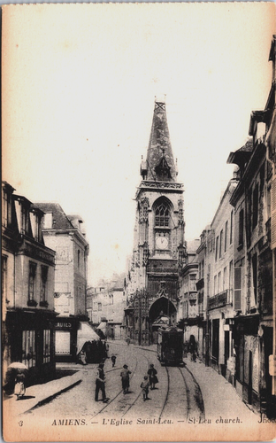France Amiens L'Eglise Saint Leu Vintage Postcard C072 | eBay