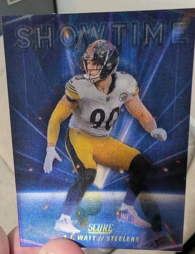 2025 Score Football T.J. Watt SHOWTIME Pittsburgh Steelers Case Hit #7 ...