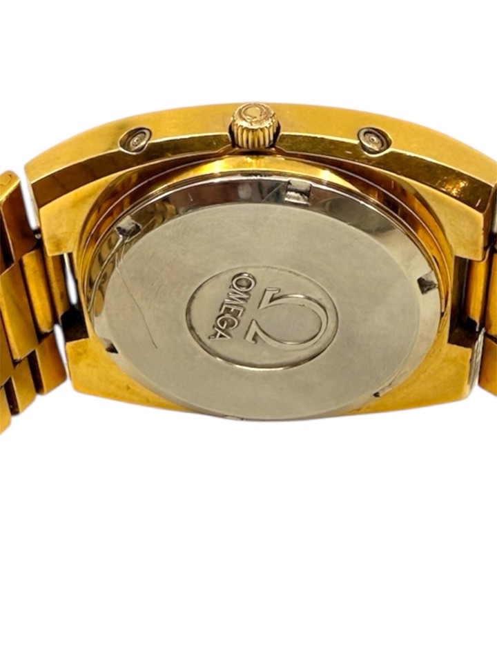 Vintage OMEGA Geneve Megaquartz 196.0033 Gold Plated Watch | eBay