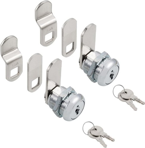 Cabinet Cam Locks Keyed Alike, 5/8” Cylinder Cam Locks for Tool Box RV ...