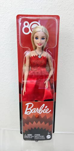 Barbie 80th Anniversary Ruby Red Celebration Blonde Fashion Doll 2024 New 194735311200| eBay