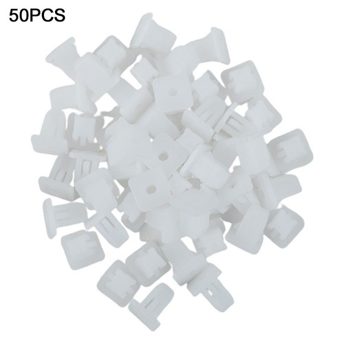 50pcs Rivet Clips Square Fasteners Car Plastic Assortment Retainer Trim ...
