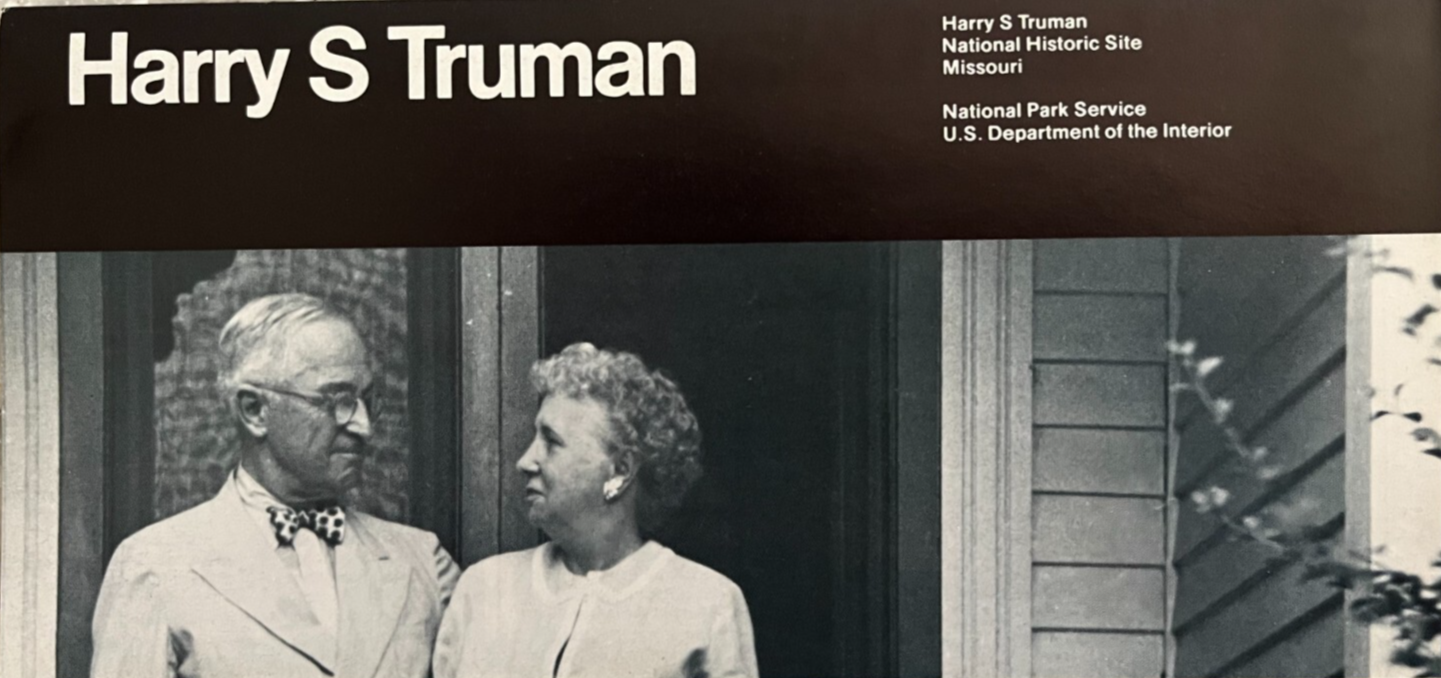 Vintage 1985 HARRY S TRUMAN NHS NATIONAL PARK SERVICE UNIGRID BROCHURE ...