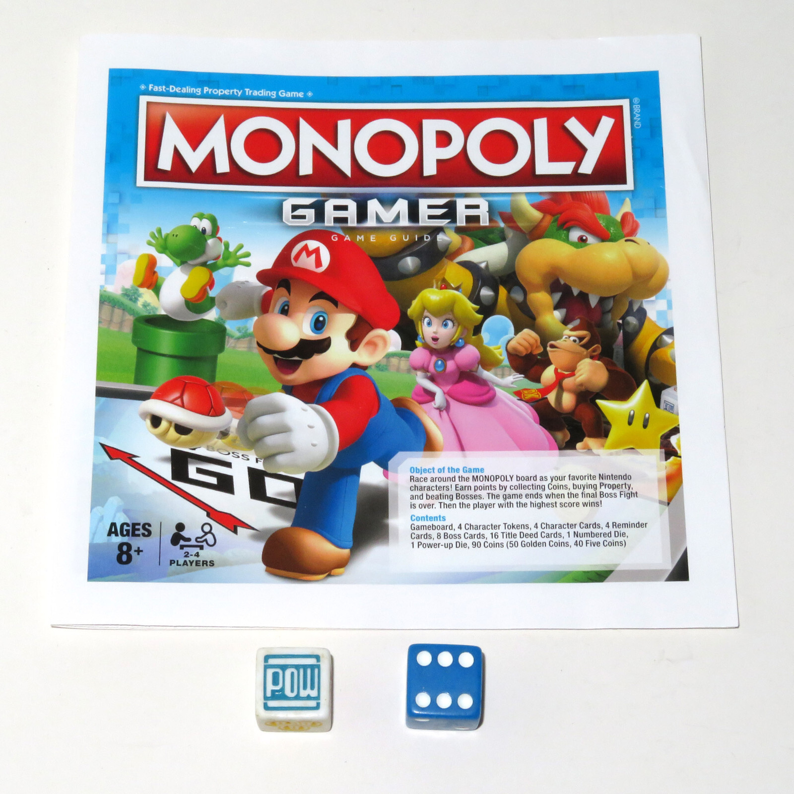 Monopoly Gamer Super Mario Board Game Official Replacement Dice ...