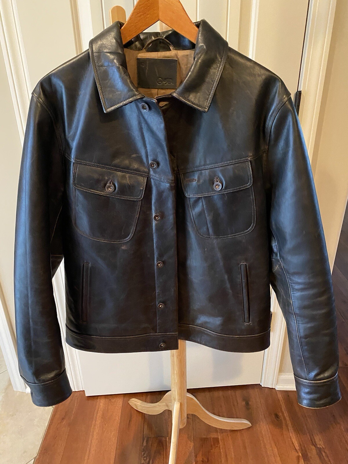 Taylor Stitch The Long Haul Jacket In Cola Leather Si… - Gem