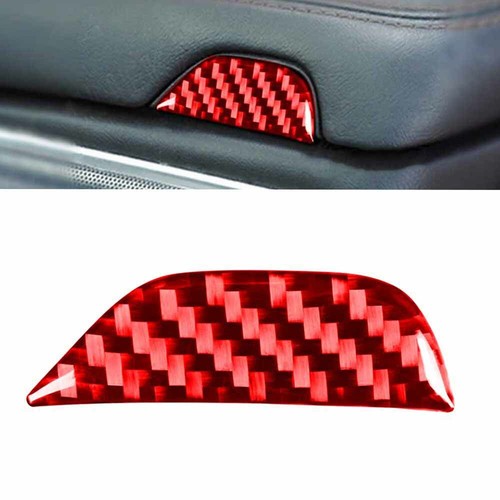 Red Carbon Fiber Center Console Armrest Box Cover For Dodge Challenger ...