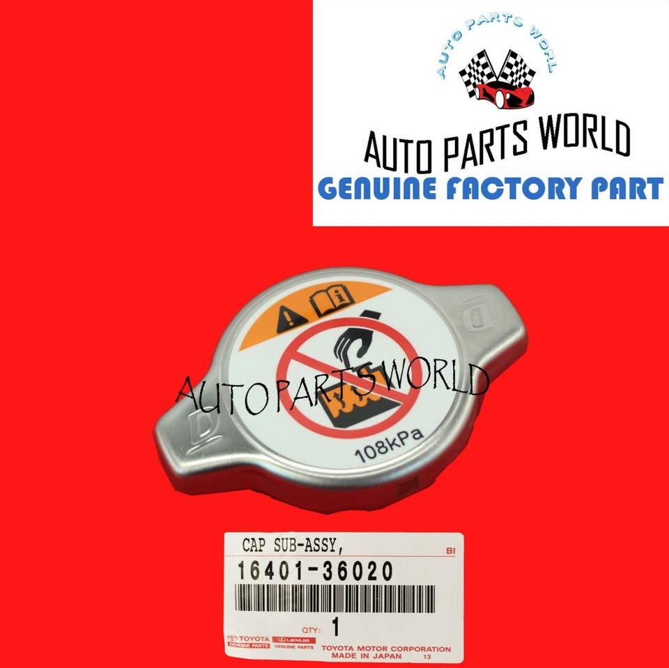 GENUINE TOYOTA AVALON HIGHLANDER 4RUNNER TUNDRA YARIS RADIATOR CAP ...