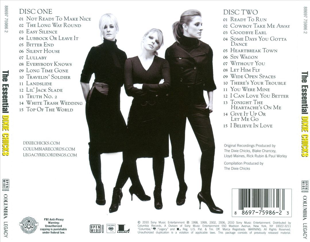 THE CHICKS ESSENTIAL DIXIE CHICKS NEW CD 886977598623| eBay