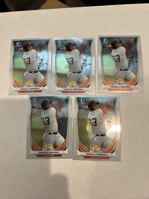 (5) HAROLD RAMIREZ 2014 Bowman Chrome 1st RC Rookie Card Tampa Bay Rays ...