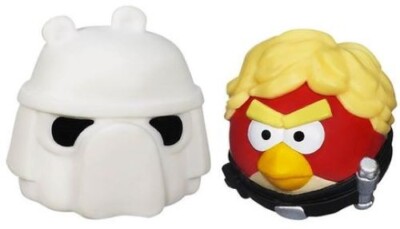 ANGRY BIRDS STAR WARS Set of 2: Snowtrooper Pig & Luke Skywalker Jedi ...