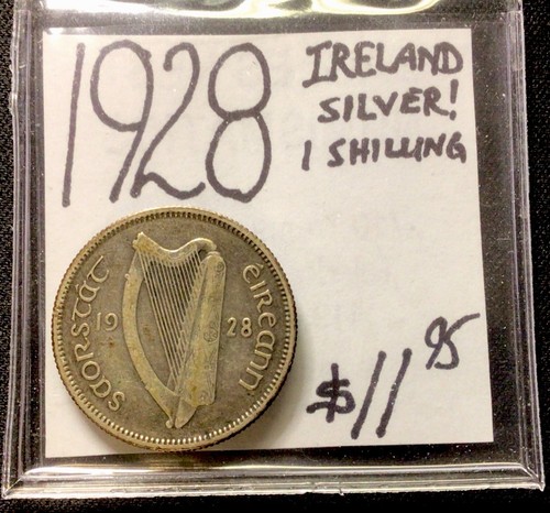 1928 Ireland Silver! 1 Shilling! ENN Coins | eBay