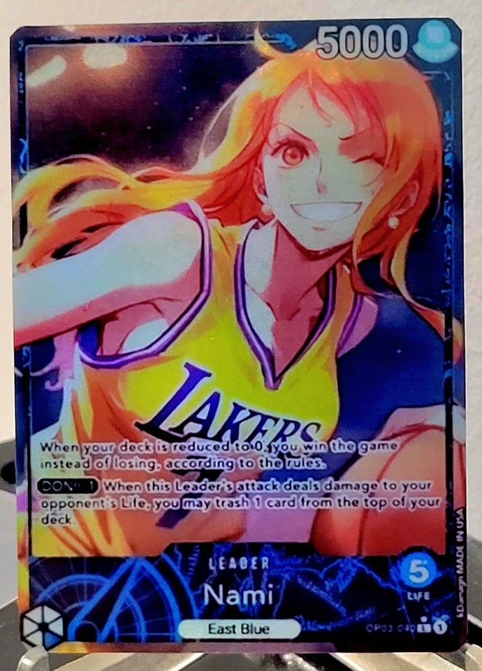 One Piece Nami Leader Custom Art Anima DIY Full Art Custom Card ...