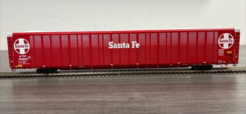 Overland Models HO Brass OMI-3253 Safe-T-Pack Auto Rack Santa Fe #70000 ...