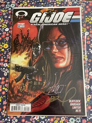 GI JOE A REAL AMERICAN HERO #18 DAN BRERETON SIGNED COVER baroness ...