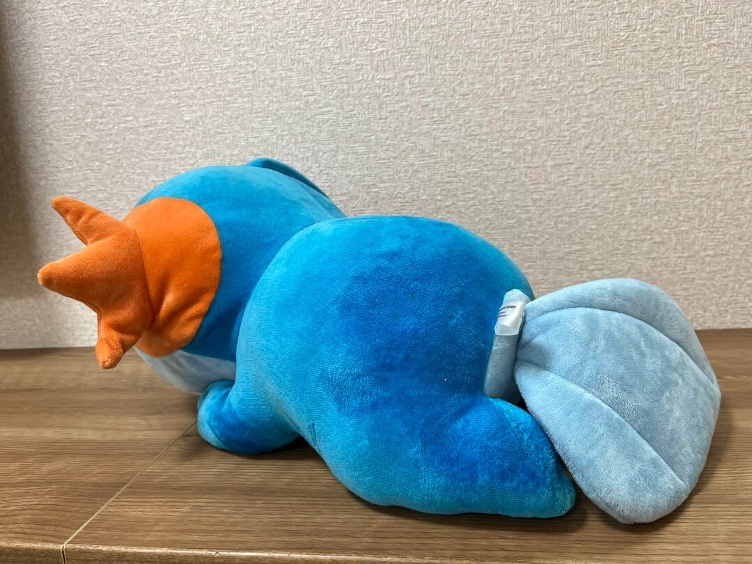 Pokemon Center Original Sleeping Mudkip Suyasuya BIG Plush Doll Stuffed ...