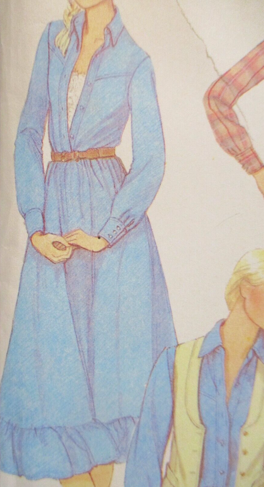 McCall's Pattern 6937 Misses Vest Shirt Skirt Pants Western Sz 14 Bust ...