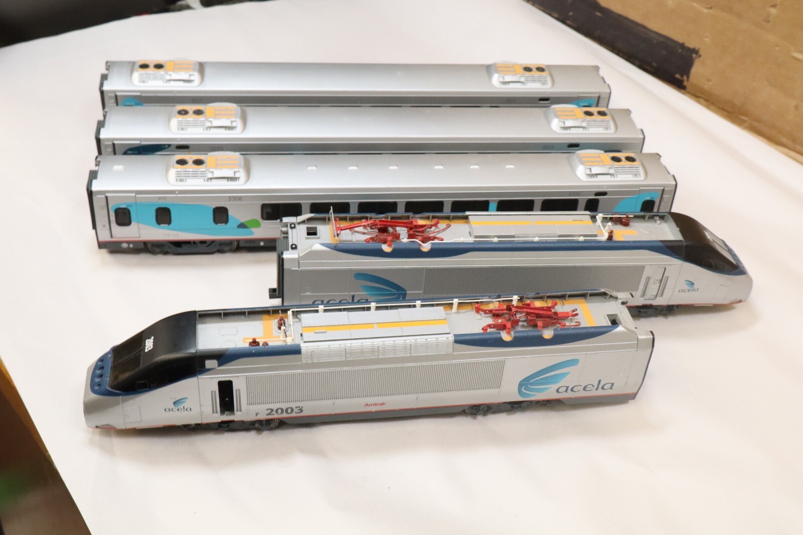 BACHMANN AMTRAK ACELA EXPRESS PASSENGER TRAIN SET HO SCALE | eBay