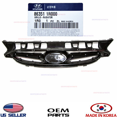 GRILLE RADIATOR FRONT GENUINE! HYUNDAI ACCENT 2012 2013 2014 863511R000 ...