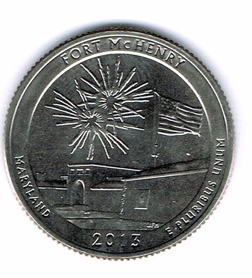 2013-D Brilliant Uncirculated Fort McHenry National Monument Quarter ...